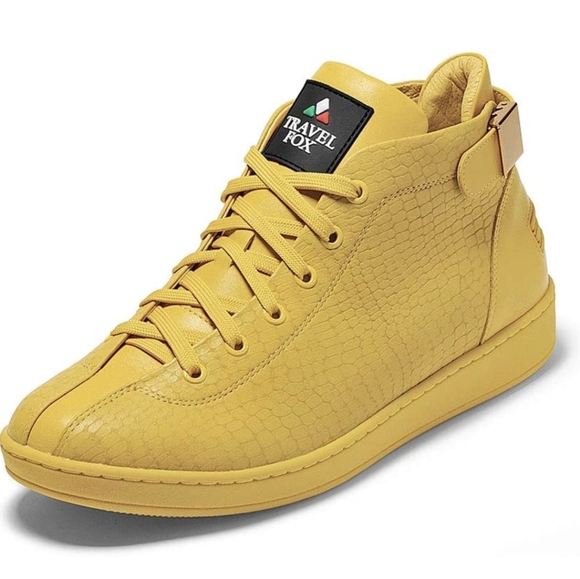 Travel Fox | Shoes | Travel Fox Mens Yellow Spider Malibu Nappa Leather ...